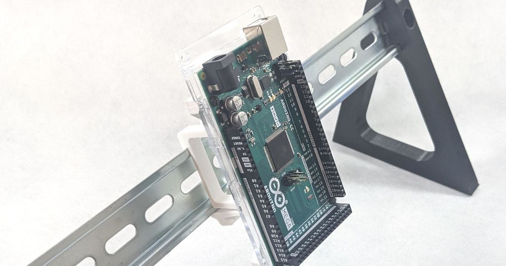 Arduino Mega DIN Holder by opentux | Download free STL model ...
