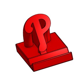 Phillies Phone Holder by Don | Download free STL model | Printables.com