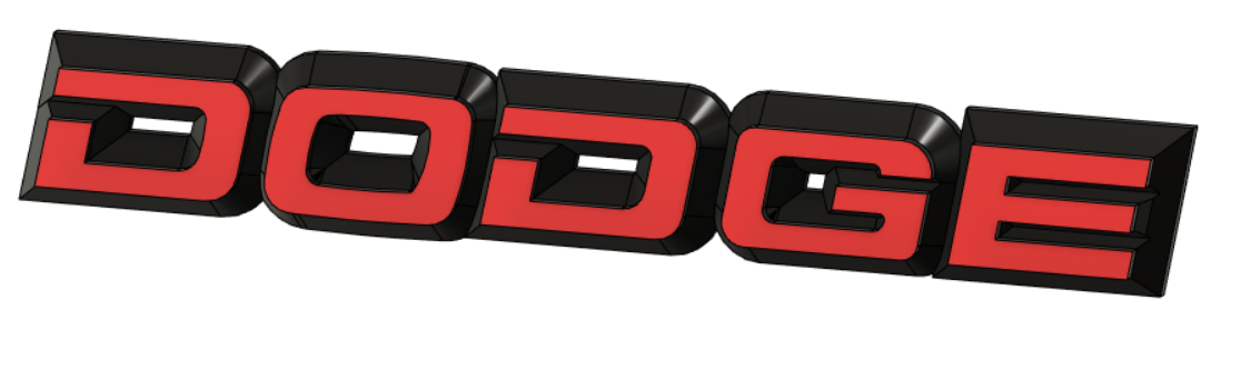 Dodge Badge by Synnota | Download free STL model | Printables.com