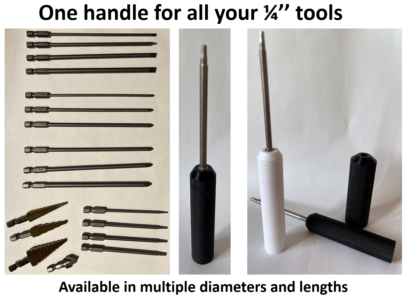 1/4 ‘’ Hex Screwdriver Handle by Addi(c)tiveManufacturing | Download ...