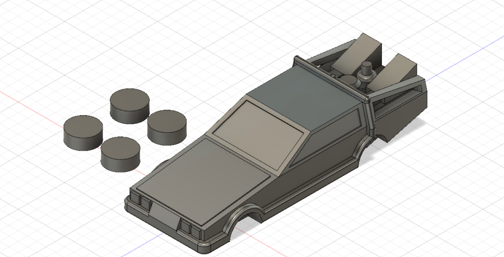 Back To The Future Delorean by Susiz2.0 | Download free STL model ...