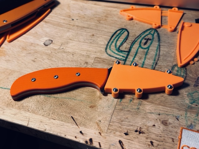 Spyderco Mule Team Knife Sheath by sleepinDog | Download free STL model ...