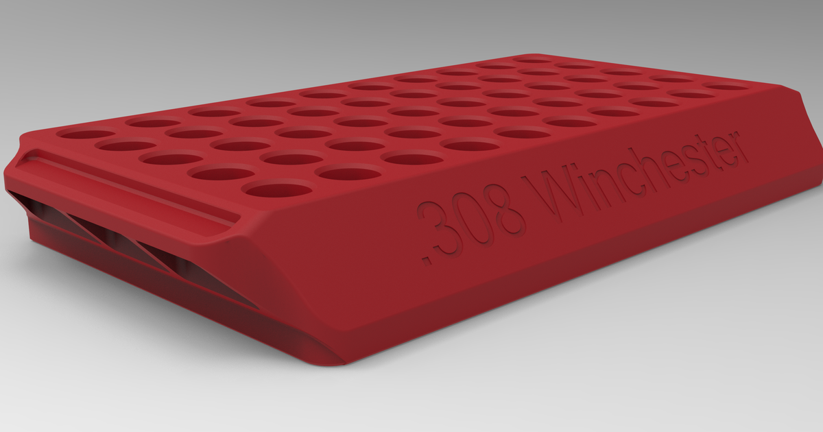 .308 Reloading Tray by Ken226 | Download free STL model | Printables.com