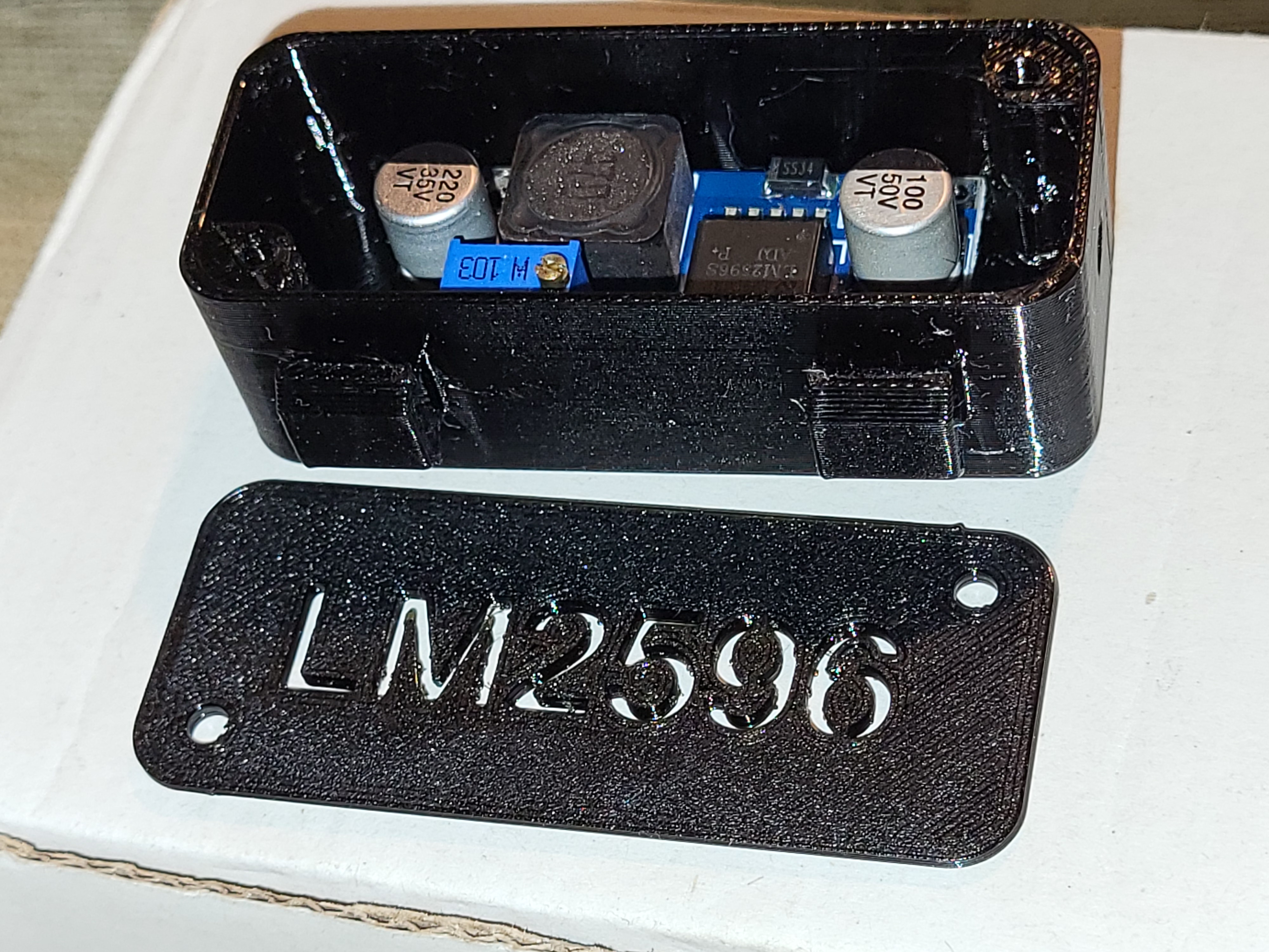 LM2596 Enclosure with V-slot mount by szutsgy | Download free STL model ...