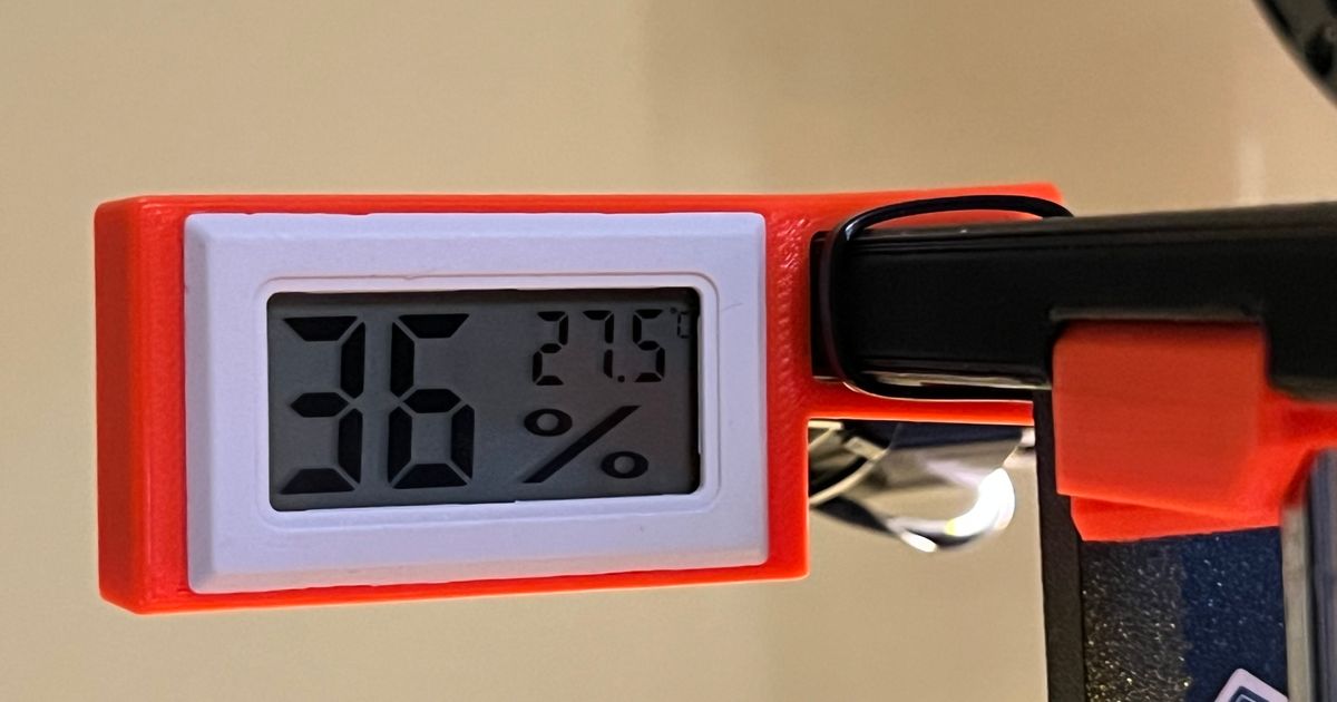 Humidity sensor holder for led bar by nicktodorov | Download free STL ...