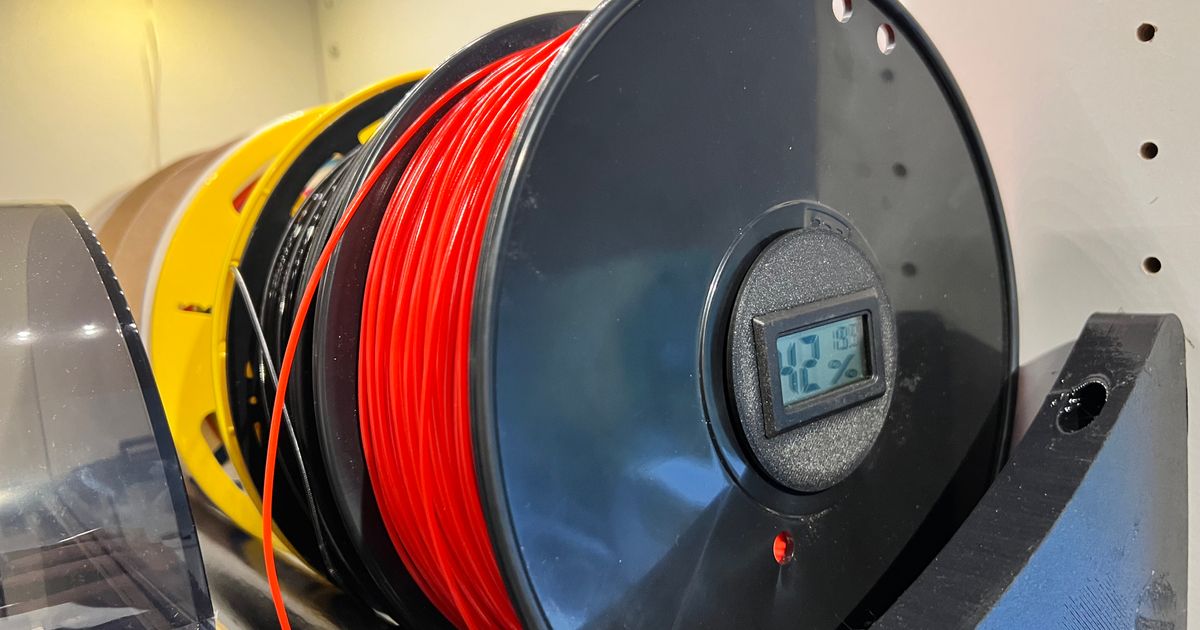 Filament spool hygrometer holder by Hannibal | Download free STL model ...