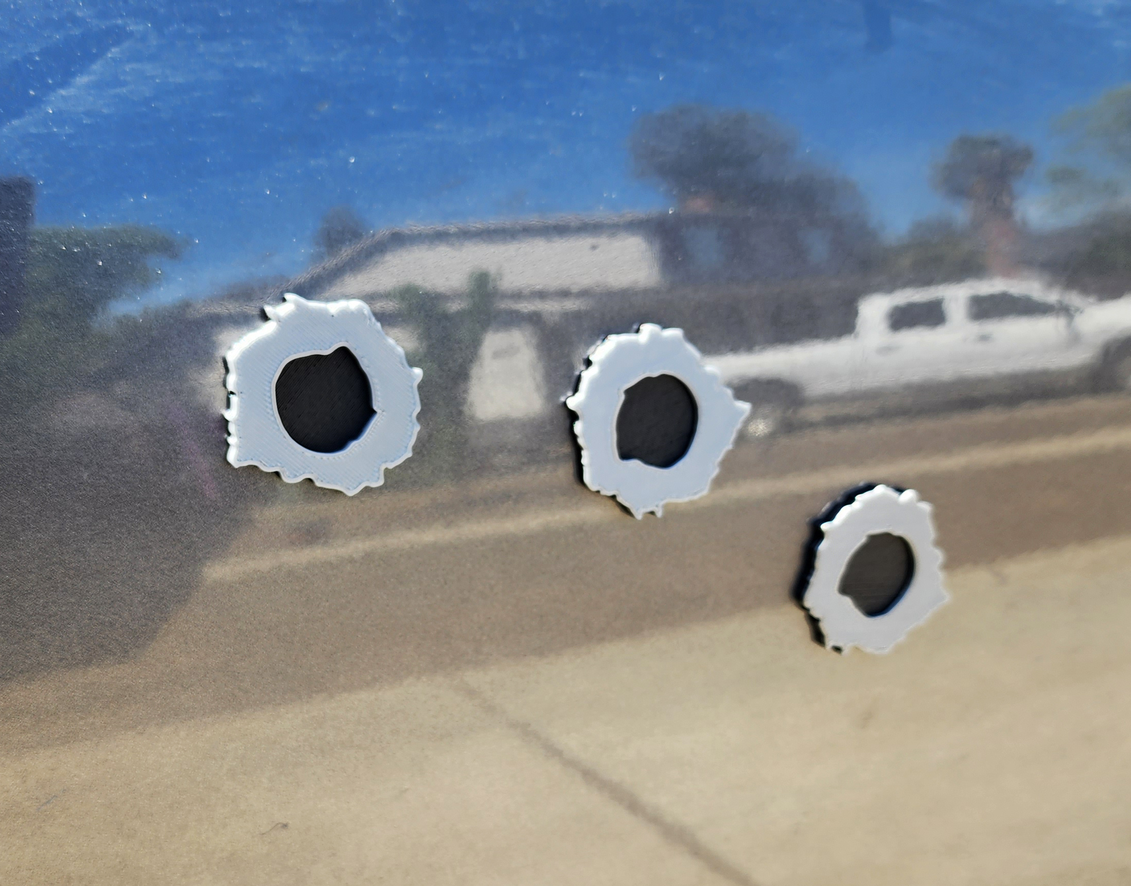 Magnetic Bullet Holes 2-Color by Triple G Workshop | Download free STL ...
