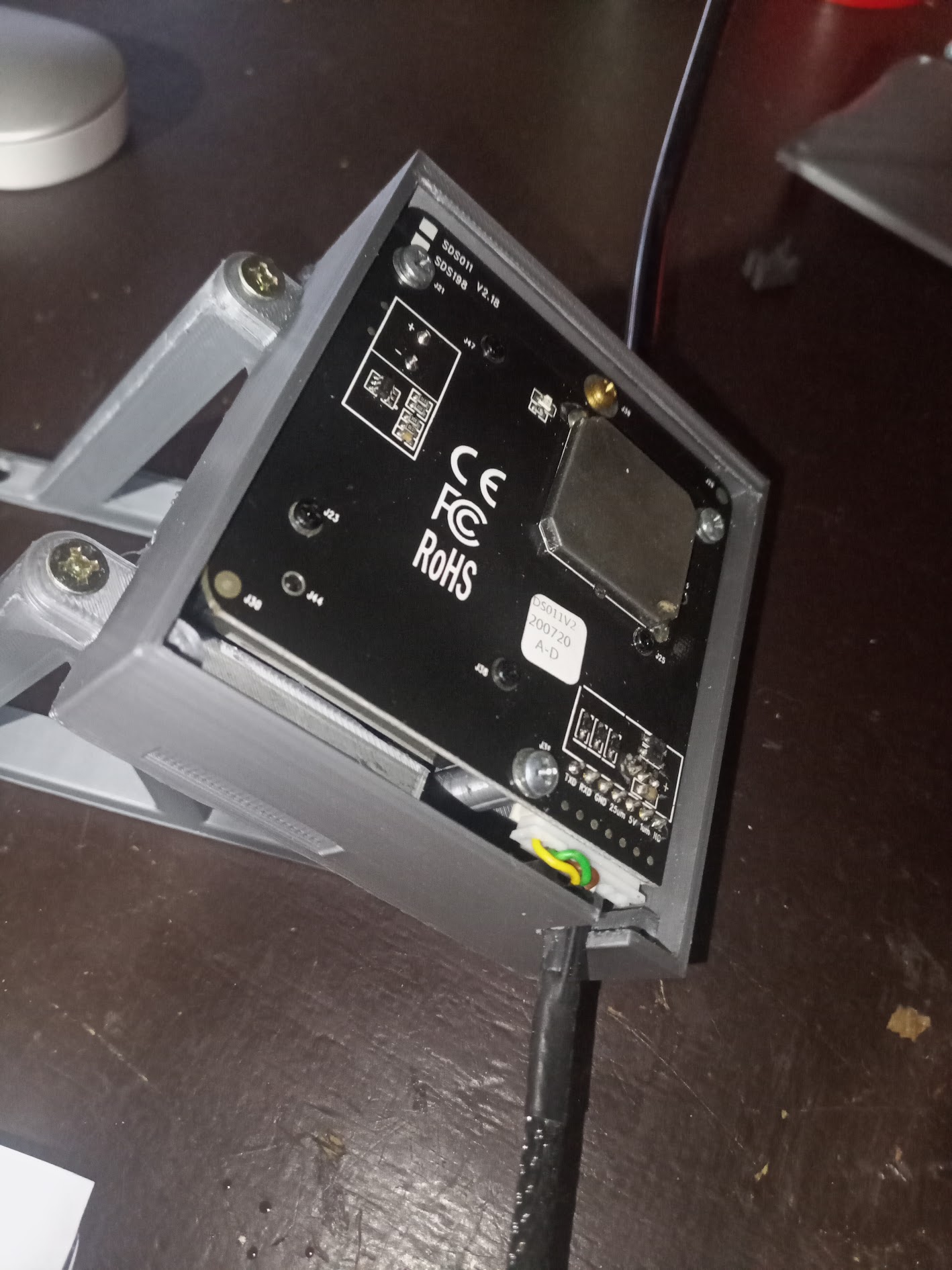Nova Pm Sensor Sds011 Air Quality Sensor Box By PaŠe Download Free Stl Model