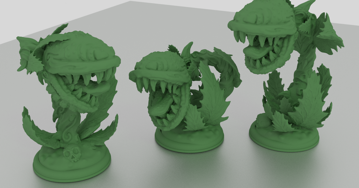 MANEATER PLANT 28MM CREATURE FOR TABLETOP ADVENTURES by Mehdals ...