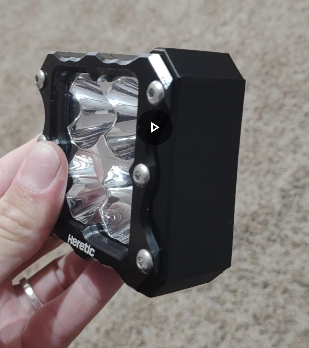 Heretic LED ditch light shroud by wandering lobo | Download free STL ...