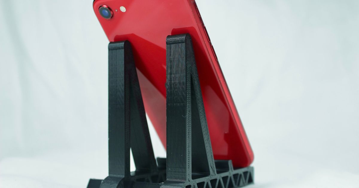 Adjustable Phone Stand by Andrew Wachter | Download free STL model ...