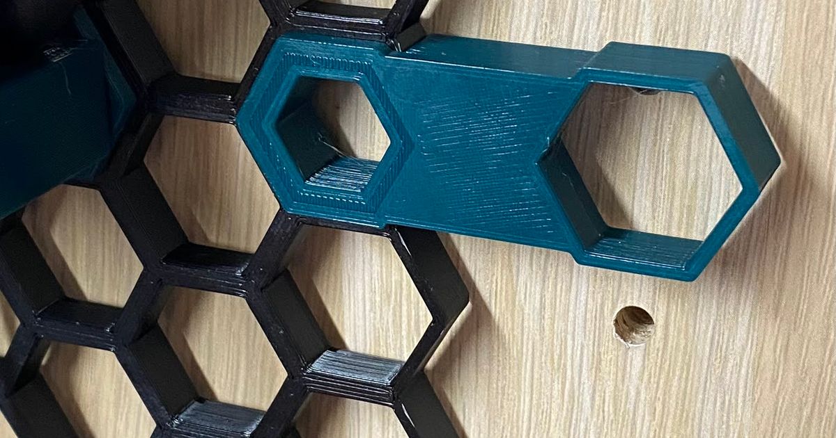 HoneyComb Wall - Single Hex Extender by SquareMesh | Download free STL ...