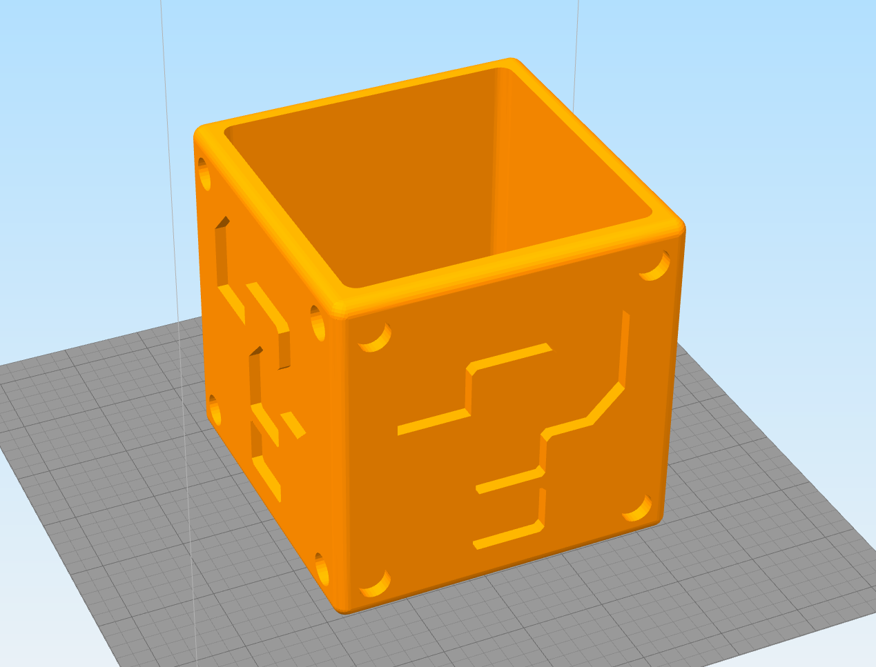 2 COLOR QUESTION BLOCK SUPER MARIO BROS - MULTIPARTS by IK3D | Download ...