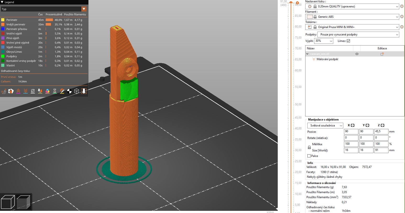 Window part (rigid strut) by Rh82 | Download free STL model ...