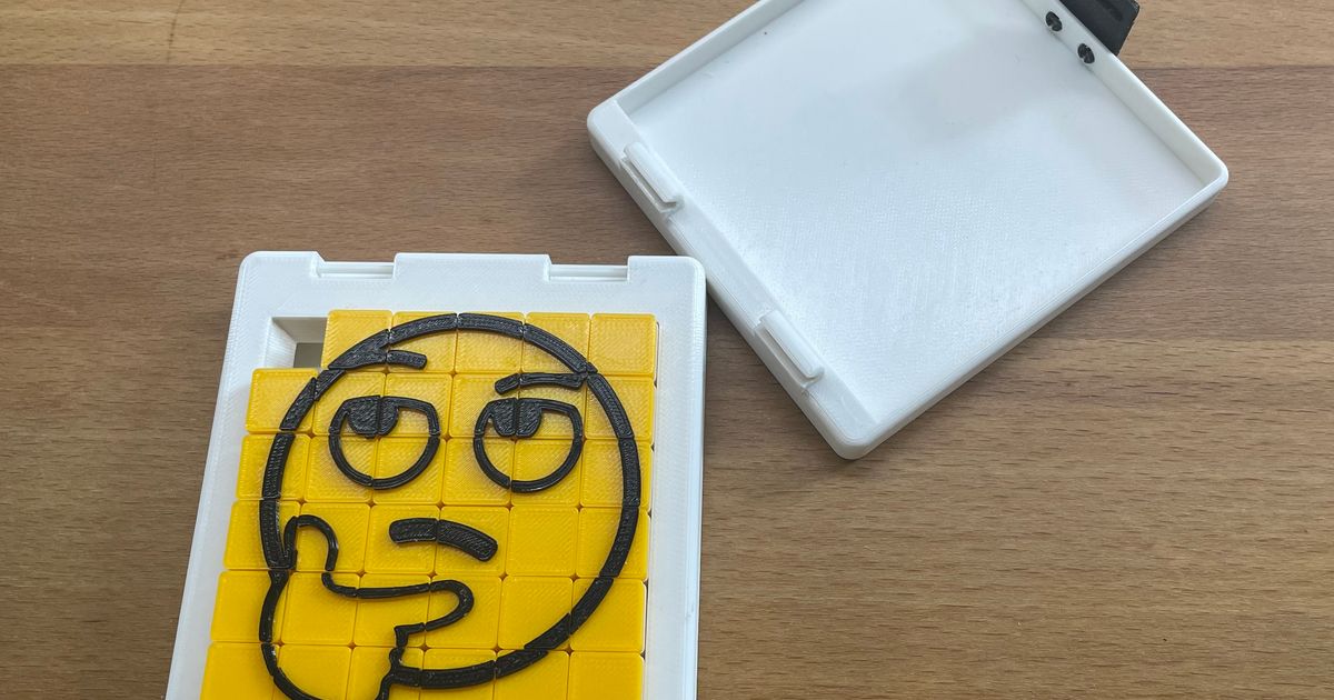 Travel Sliding Tiles Puzzle by Henk | Download free STL model ...