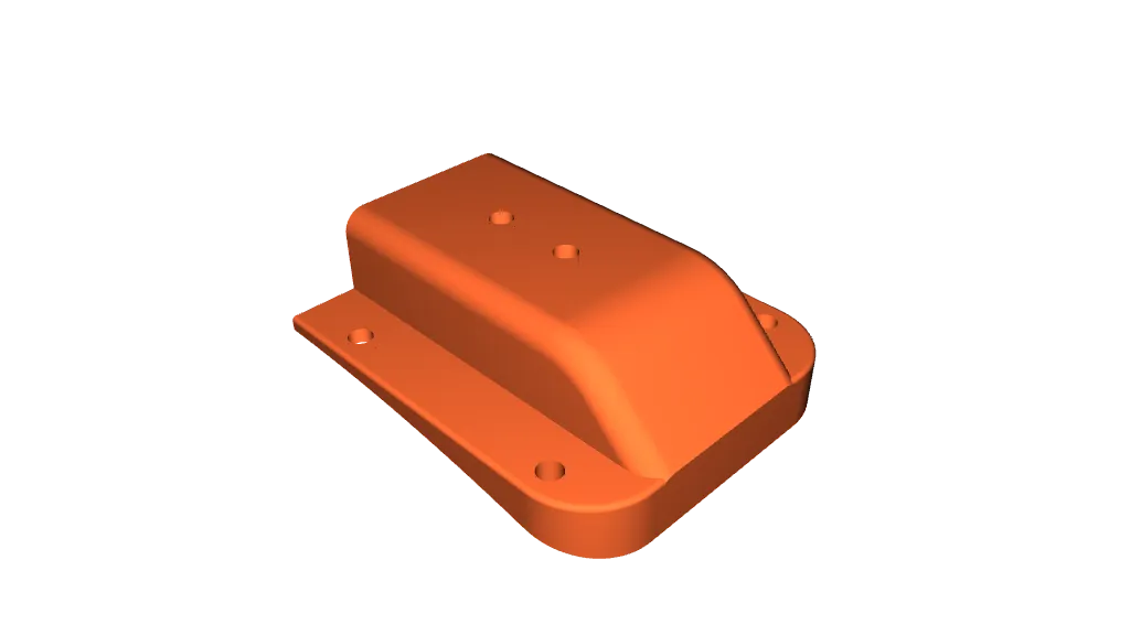 50A Anderson plug Curved mount cover by Kern_Knight | Download free STL ...