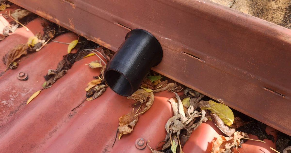 Gutter overflow spout by Kern_Knight | Download free STL model ...