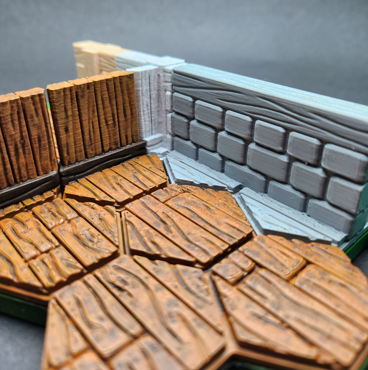 WDhex - housetiles - sturdy wall T-corners by Diona | Download free STL ...