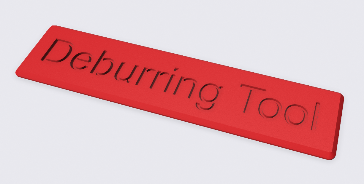 Deburring Tool Sign by mobydick | Download free STL model | Printables.com
