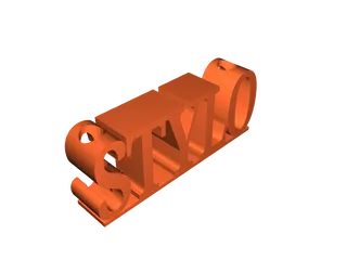 Porte stylo en texte by Urbigene | Download free STL model | Printables.com
