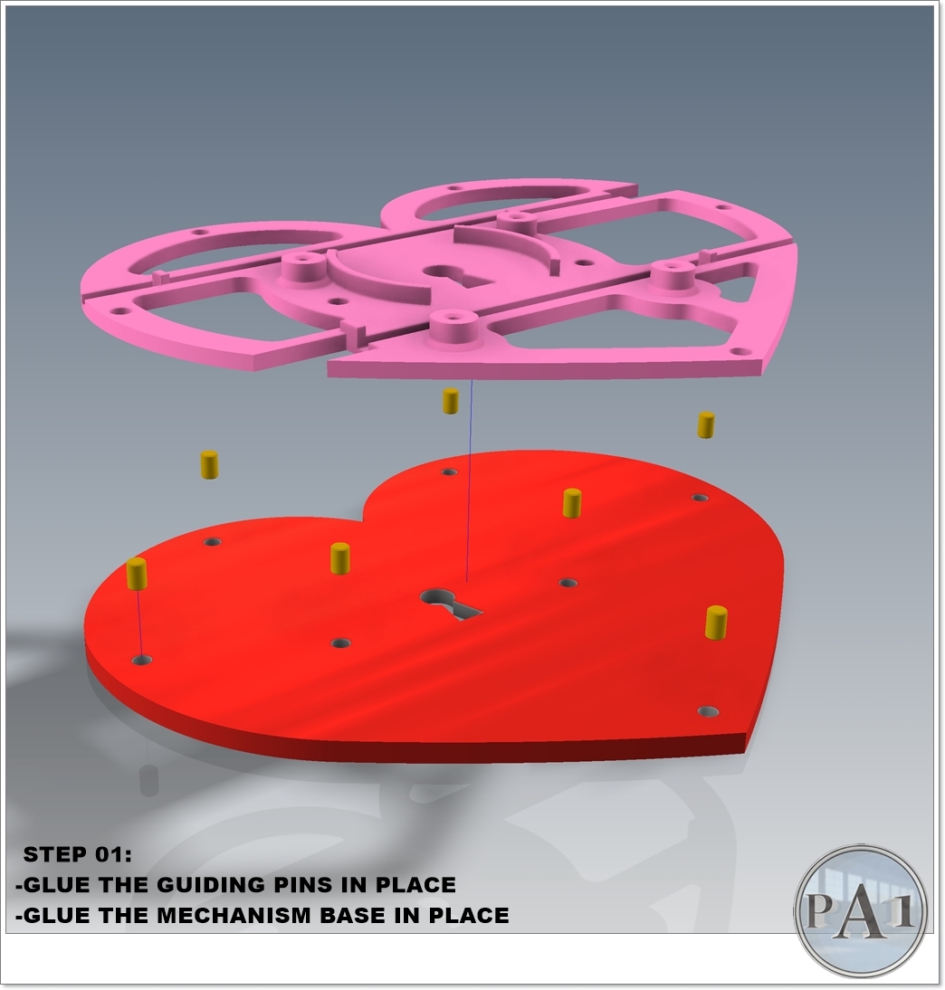 LOCKABLE HEART SHAPED BOX by PA1_MAKER | Download free STL model ...
