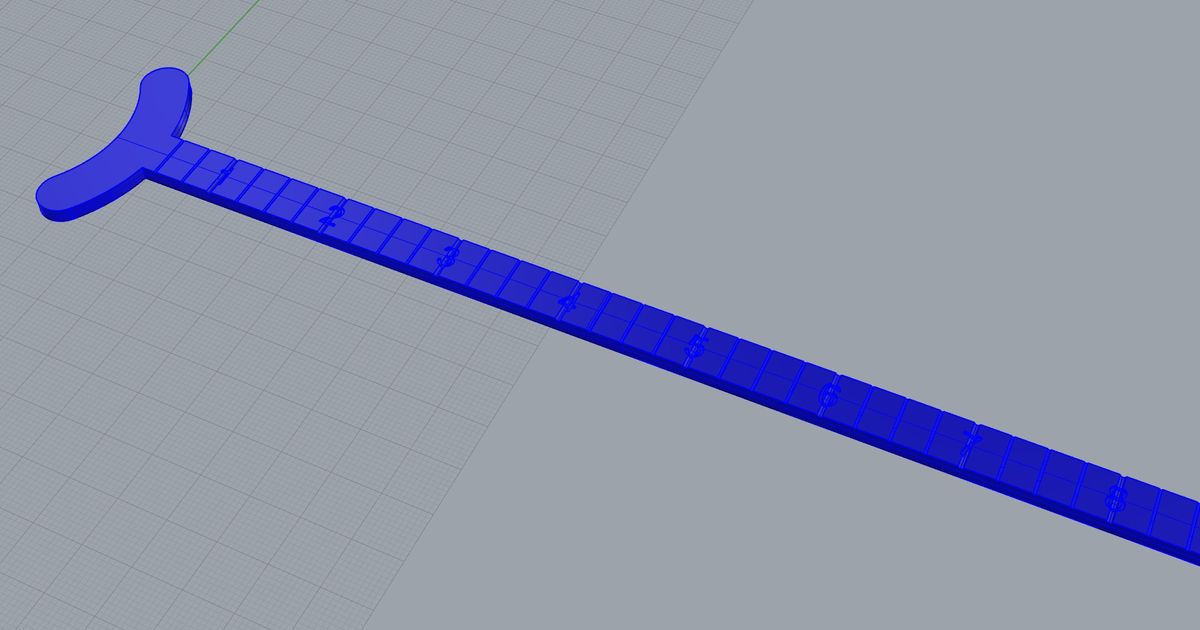 Bow ruler by mstejska | Download free STL model | Printables.com