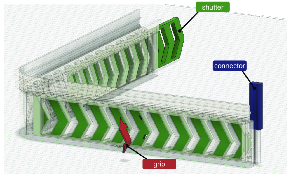 Bambu P1P Sliding Vent Top Enclosure (multicolor) by Steffen | Download ...