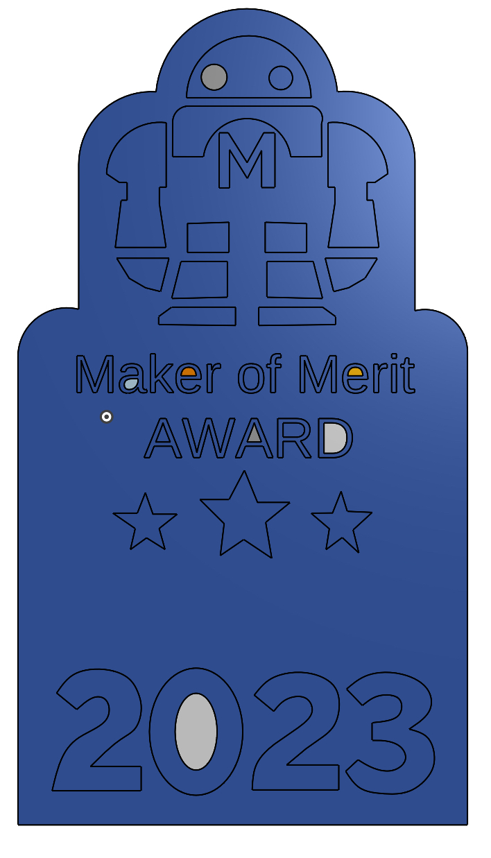Maker of Merit Award by Noah Works | Download free STL model ...
