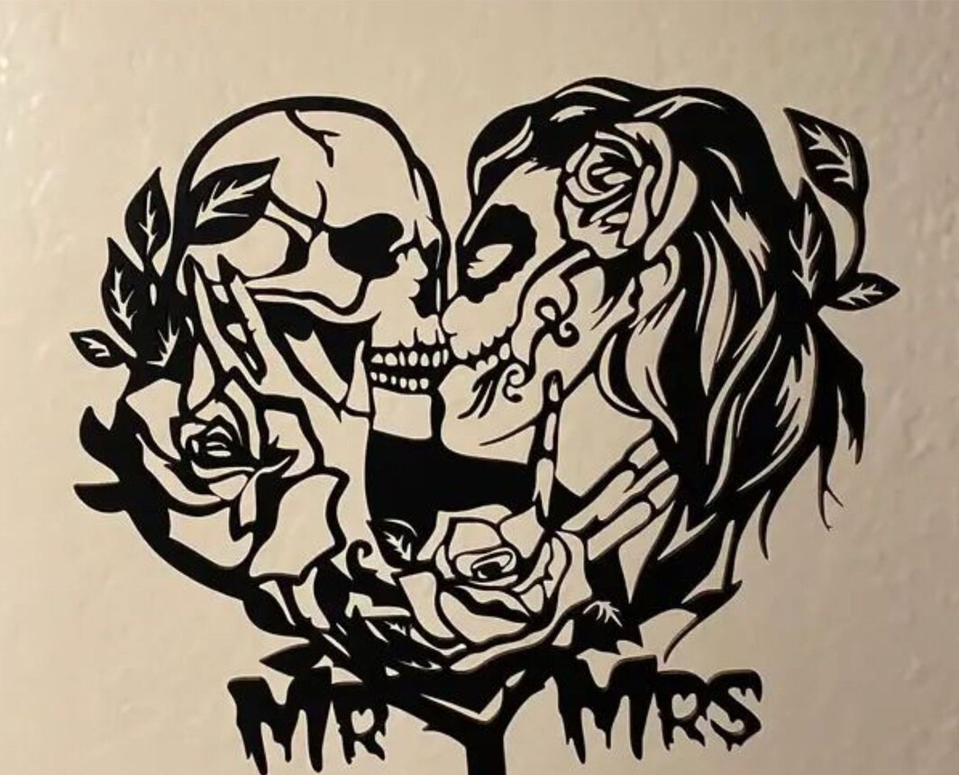Skull (Mr. and Mrs. love wall decoration art) por Mask Man | Descargar ...