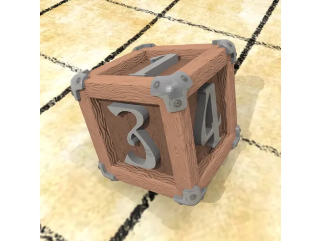 Wooden D6 Dice by Mehdals | Download free STL model | Printables.com