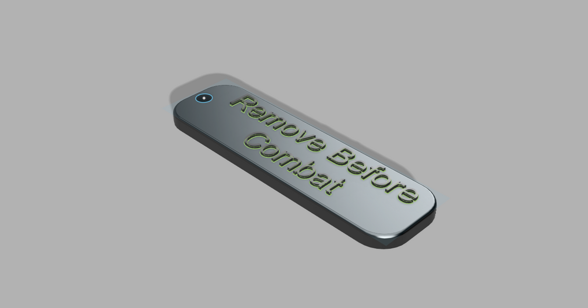 Safety tag for weapons in robot combat by Matt | Download free STL ...