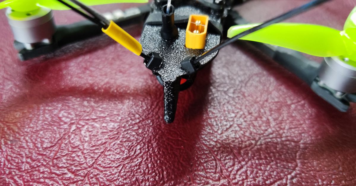 Sharktail antenna/XT30 mount for DarwinFPV Baby Ape / Baby Ape 2 by ...