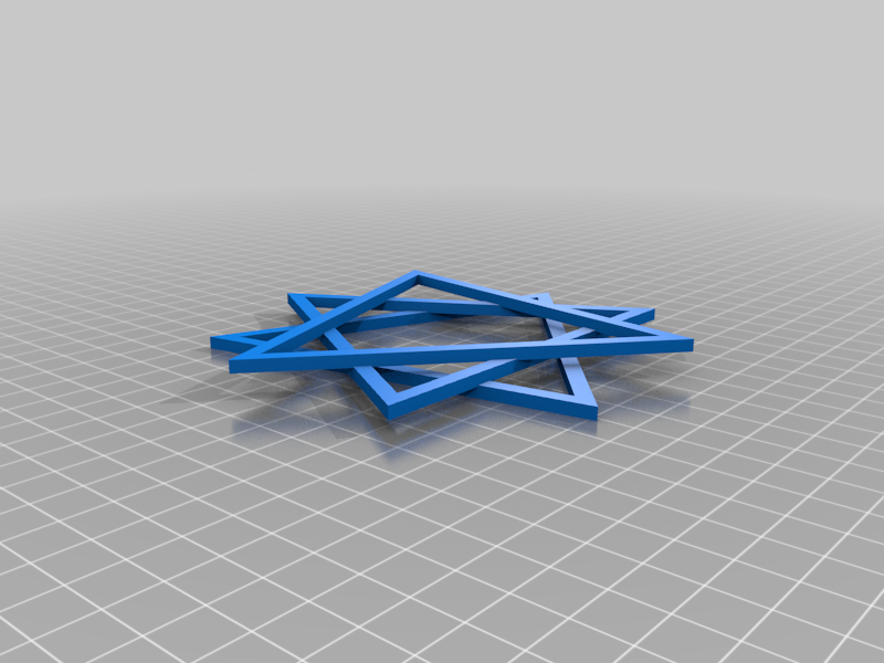 Stacked Triangles - Baha'i Nine Pointed Star Wall Art by Alan Underwood ...