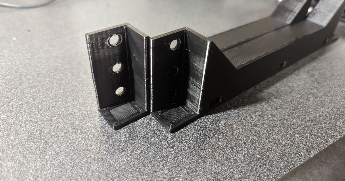 Top Rail with inset alignment for "Fully printable half-width server ...
