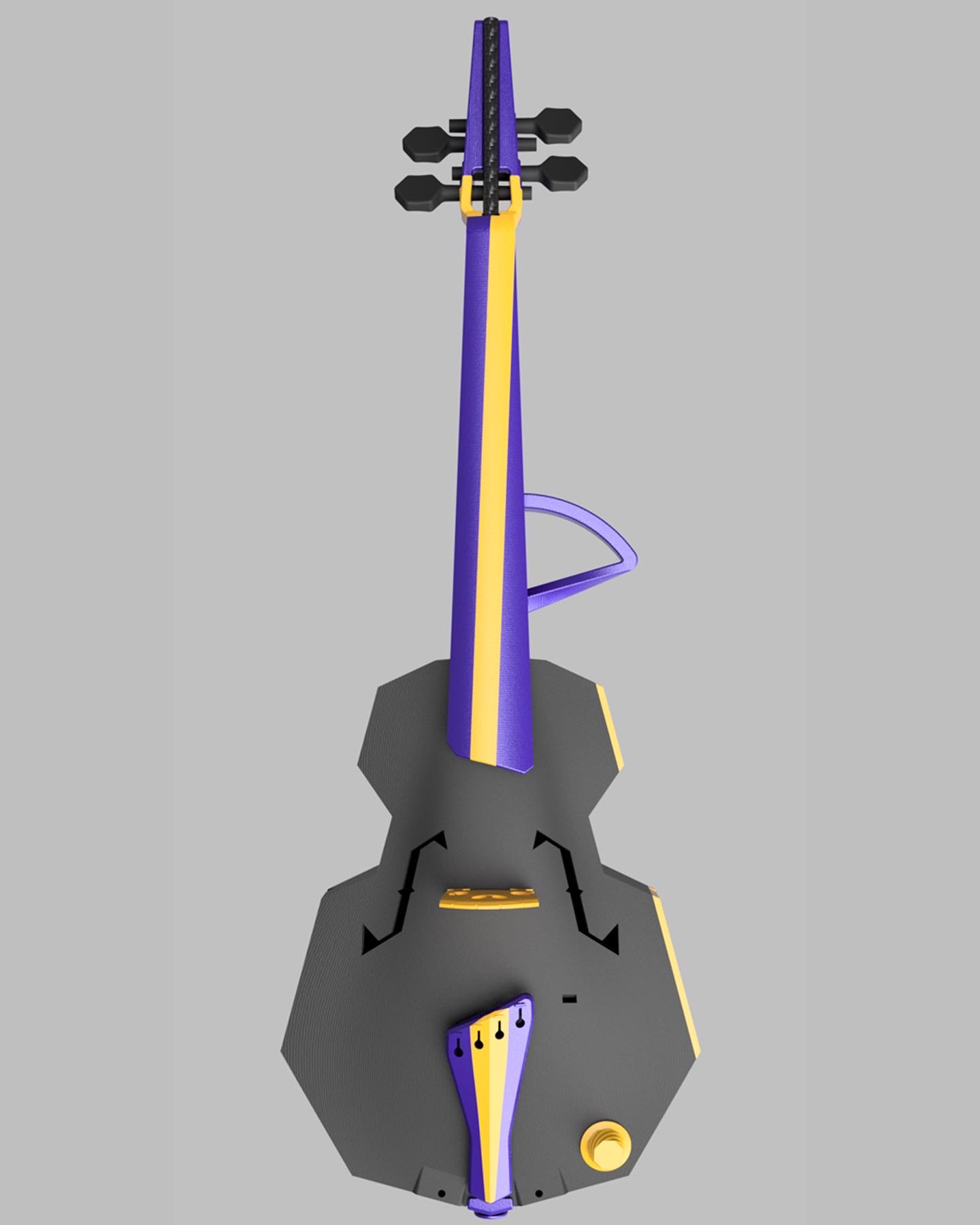 Modular Fiddle 4-String Violin V4 by OpenFabPDX | Download free STL ...