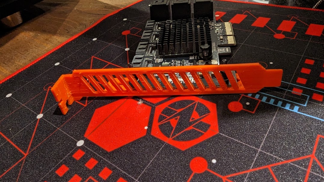 PCIe card backplate by blunaowl | Download free STL model | Printables.com