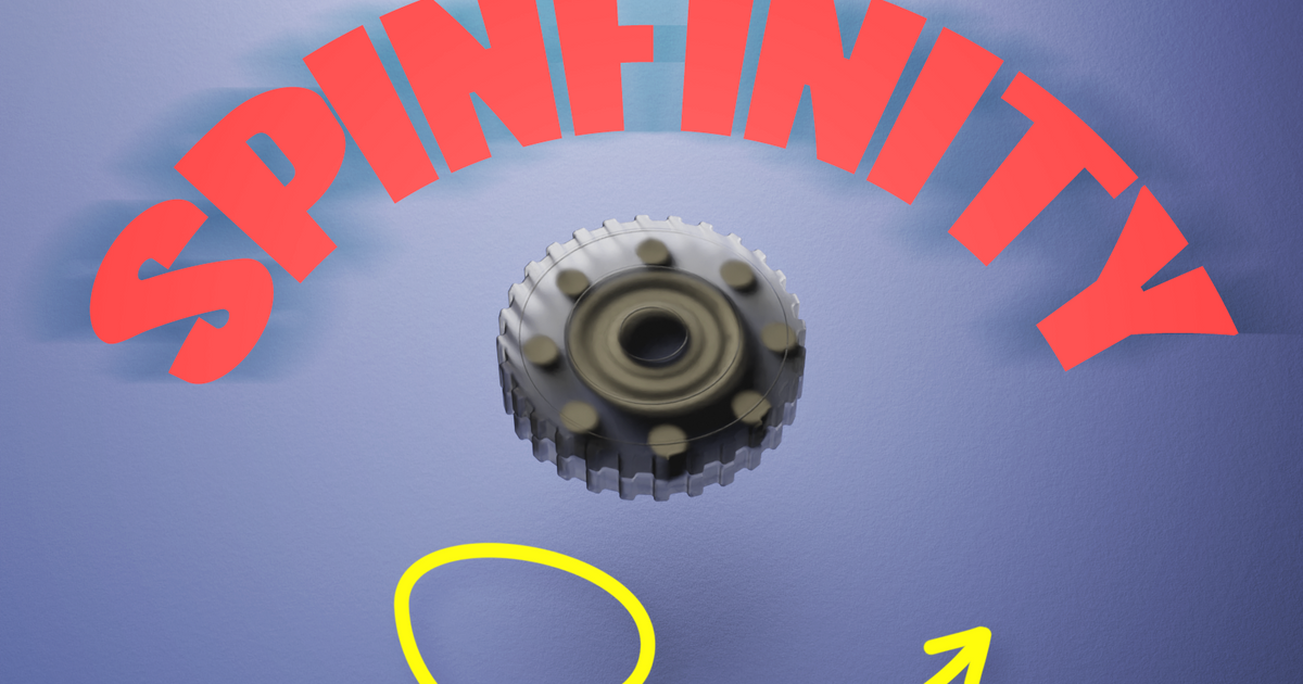 Spinfinity Coin - silent magnetic spinning fidget toy (+Spinfinity Hexa ...