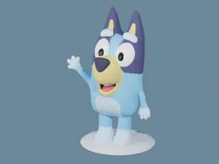 Bluey Sitting, and Standing and Waving Models by Zach Hovick | Download ...