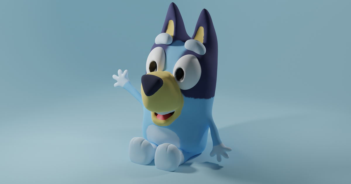 Colorized Bluey Figure Remixed by Grimtoc - MakerWorld