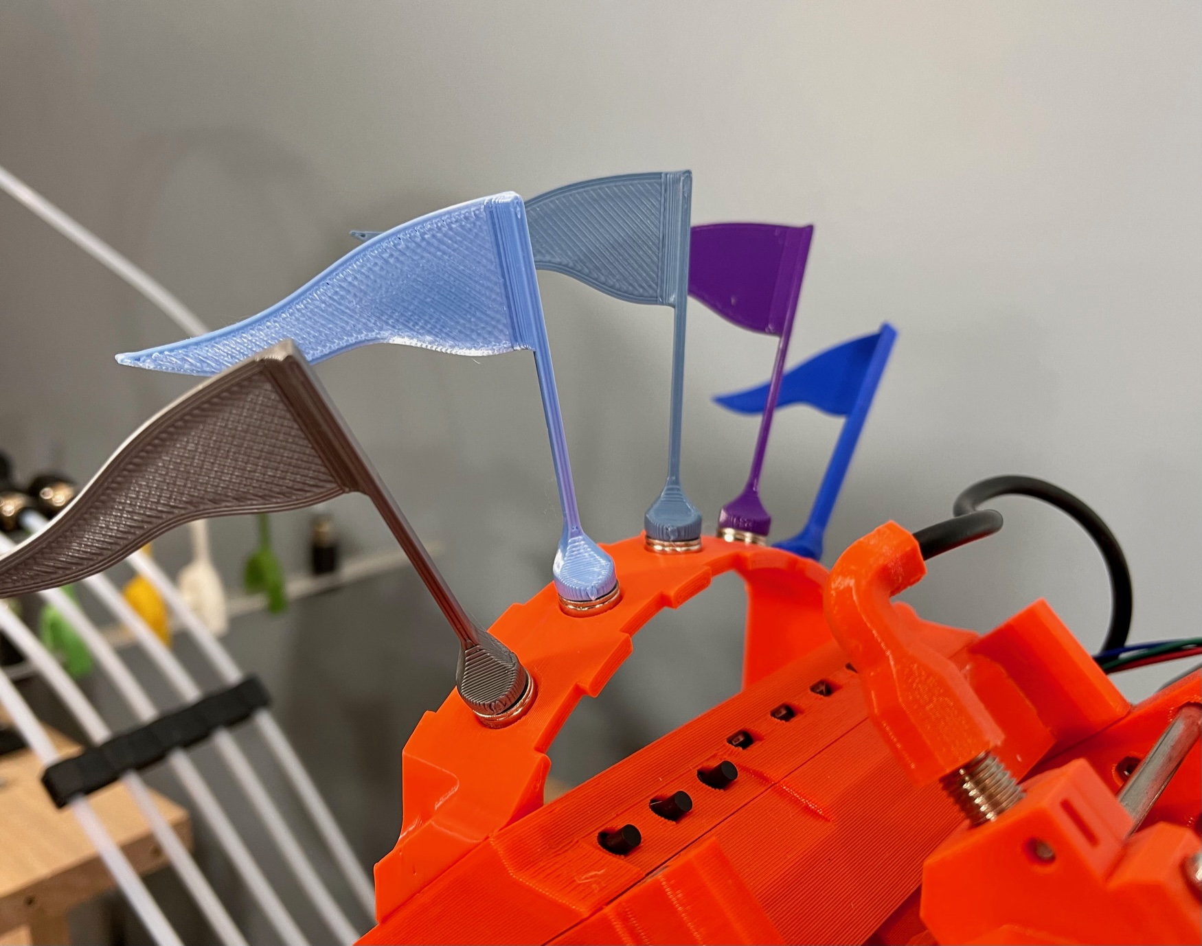 MMU2S Filament Color Indicator Magnetic Flags and Arch Mount by Real 3D ...