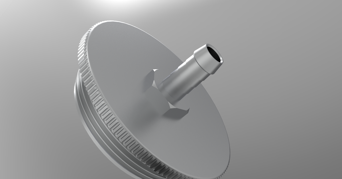 2 in Pipe Thread To 3/8 in Nipple by Trinova Labs | Download free STL ...