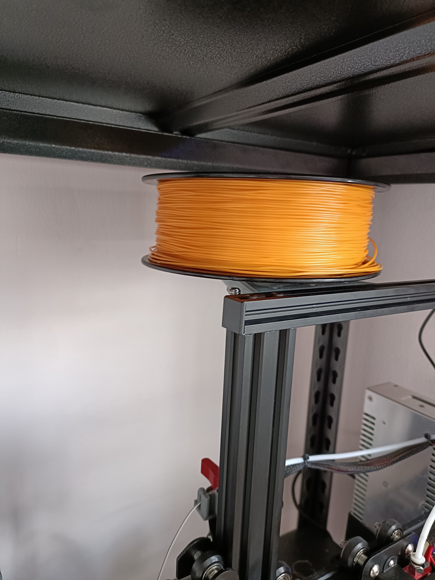 Lie Flat Filament Spool Holder (with bearing) by Zer0s | Download free ...