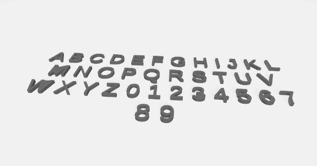 Sewing Letters by Ler | Download free STL model | Printables.com