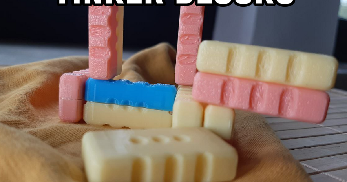 Tinker Blocks - Magnetic Fidget Toy - with Grooves and easy assembly by ...