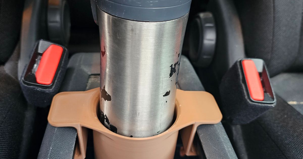 Car mug holder for mid console (Citroen mid console) by Matthias ...