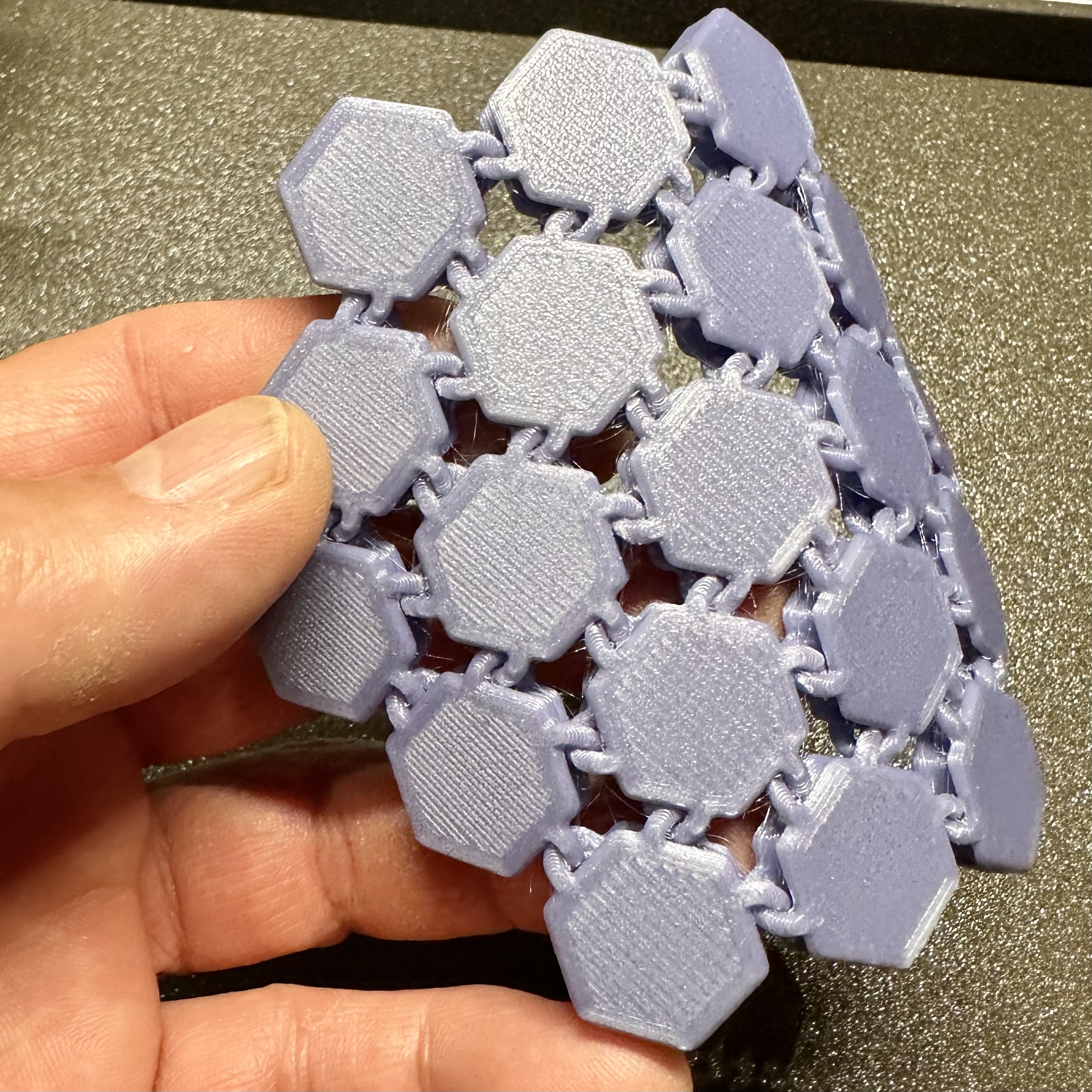 Coasters - hexagonal fabric by G.design | Download free STL model ...