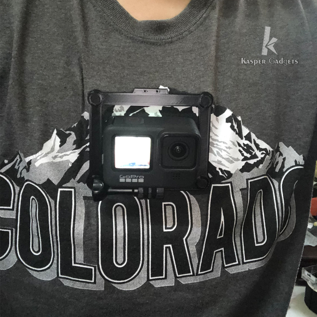GoPro Camera Magnetic Chest Mount by Kasper Gadgets | Download free STL ...