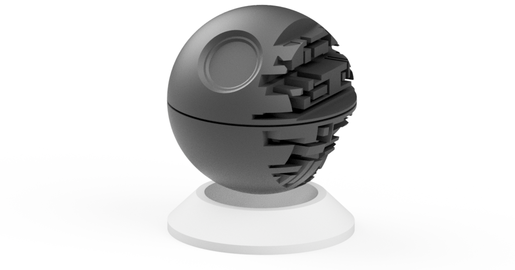 Hovering Death Star magnetic von Simon | Kostenloses STL-Modell ...