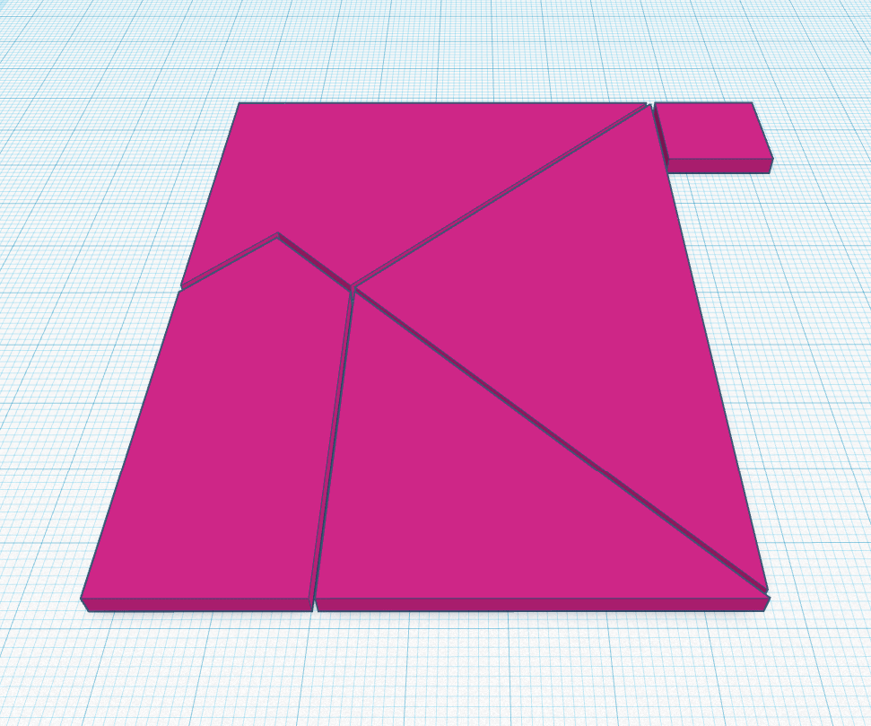 Pythagorean Square Puzzle by Maury M Marques | Download free STL model ...