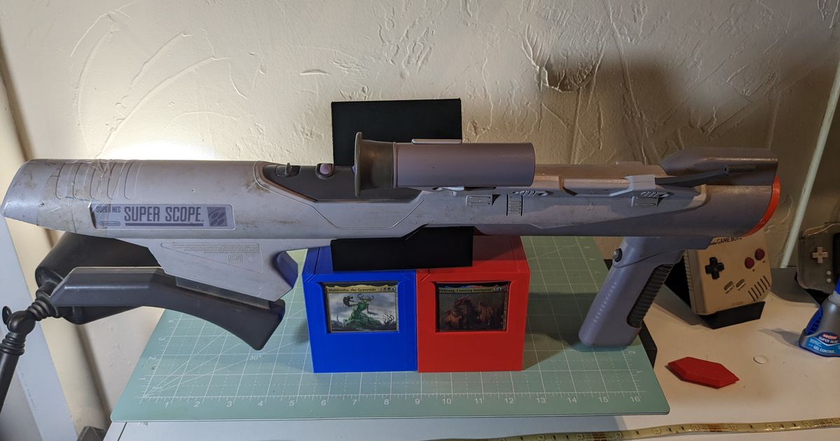 SNES Super Scope Controller Display Shelf by masterHman | Download free ...